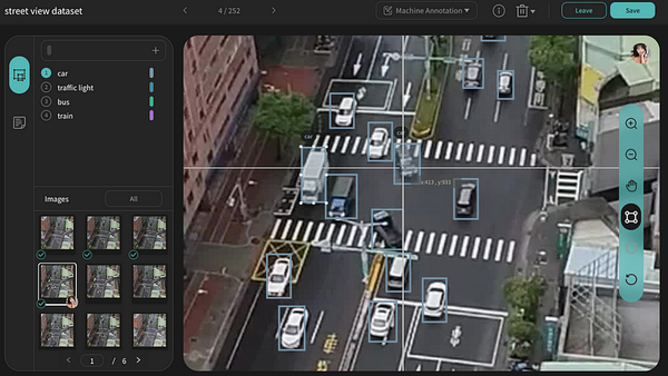 Object detection on a 360 degree camera